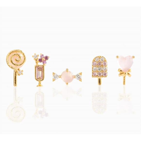 Girls Crew | Jewelry | New Girls Crew Sweet Tooth Stud Earrings Set In ...